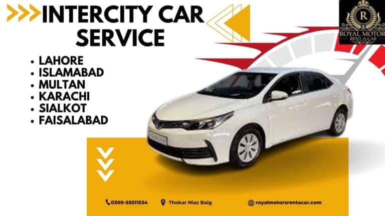 Affordable Intercity Car Service - Lahore to Islamabad, Multan,